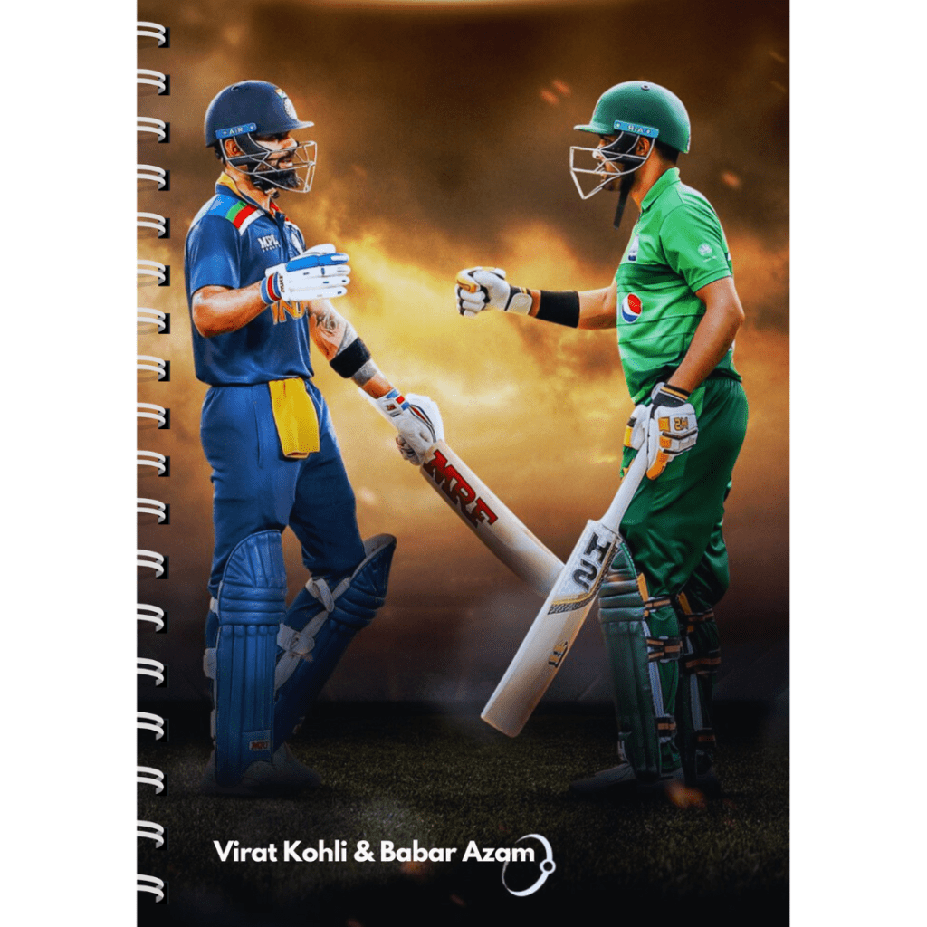Babar Azam and Virat Kohli Diary/ Babar Azam and Virat kohli Notebook ...