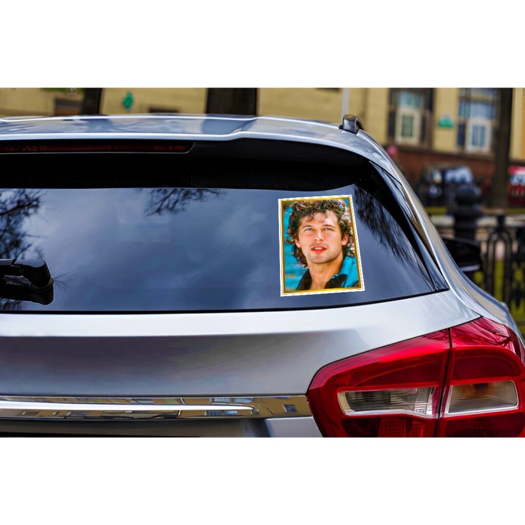 Young Imran Khan Car Sticker